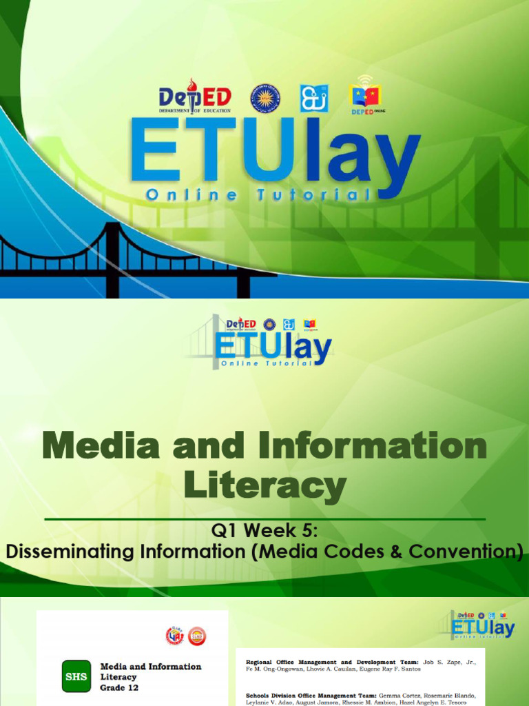 Disseminating Information Media Codes and Conventions | PDF | Genre ...