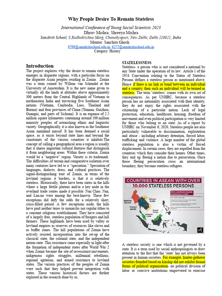 Research Report - ICYSS - 2023 | PDF | State (Polity) | Han Chinese