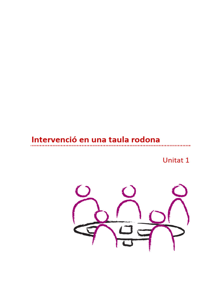 Dossier Unitat 1 Taula Rodona | PDF
