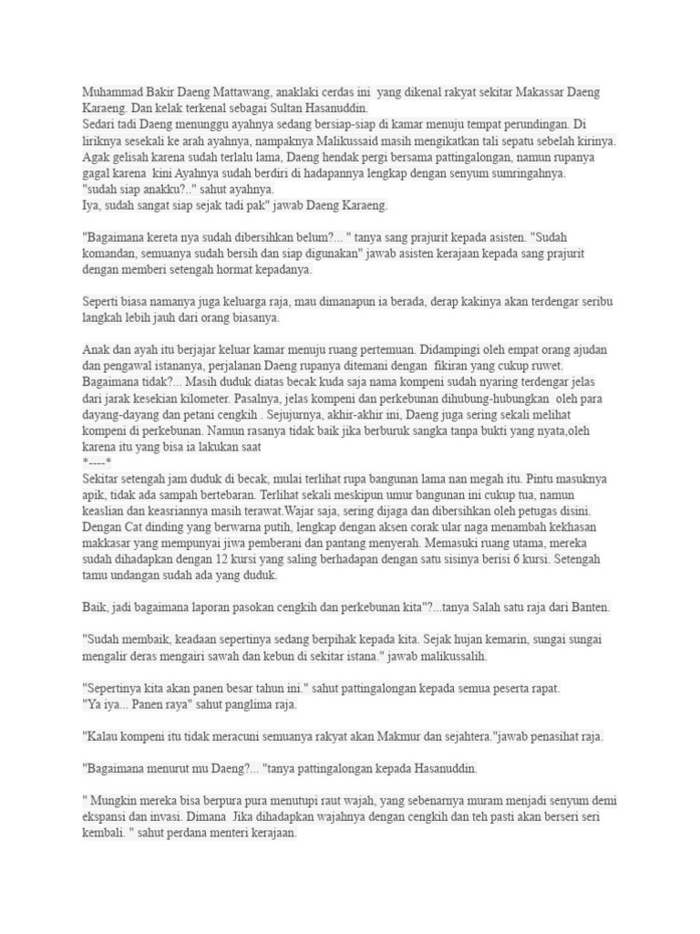 Novel Sejarah Sultan Hasanuddin Pdf