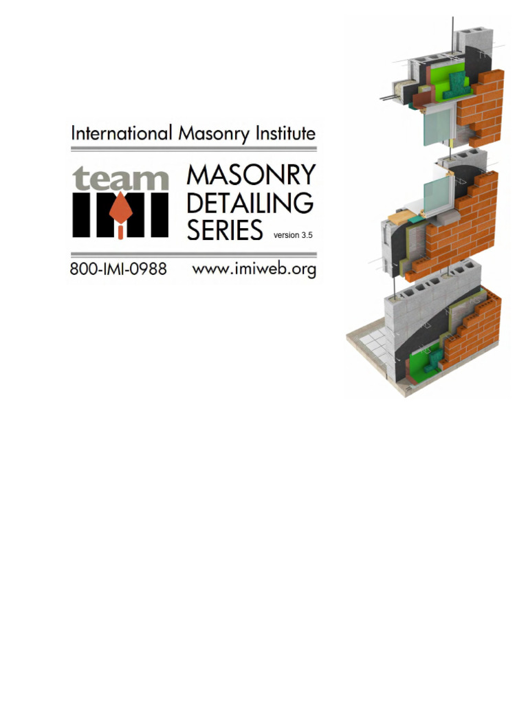 Masonry Detailing Series Overview | PDF | Masonry | Building Technology