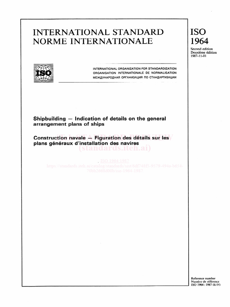 Iso 1964 1987 | PDF | International Organization For Standardization | Home
