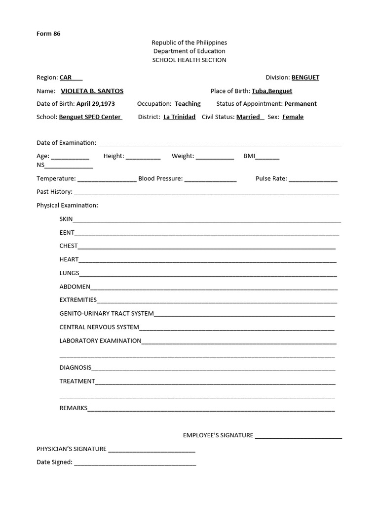 FORM 86 Updated | PDF