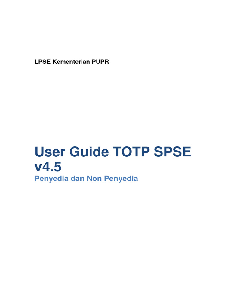 Panduan SPSE Authenticator iPhone | PDF