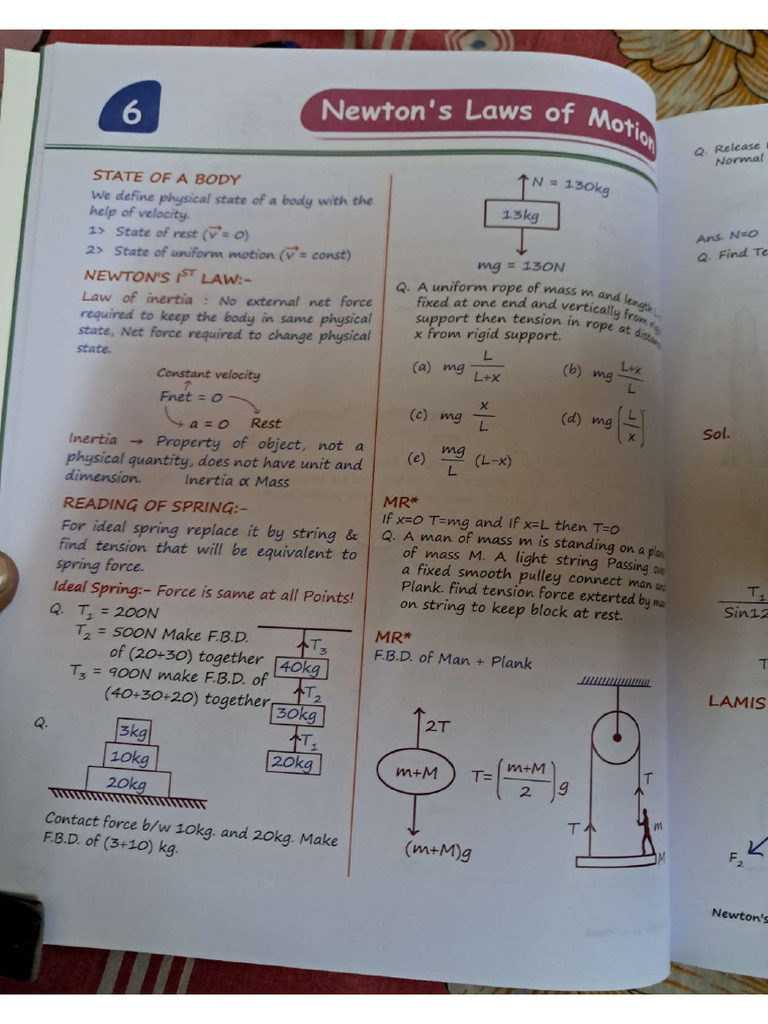 Newton Law of Motion | PDF