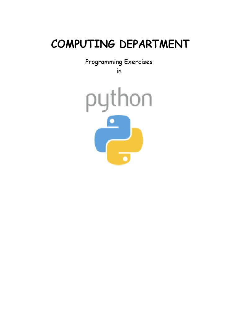 2.python Programming Notes | PDF | Computer Program | Programming 2.python Programming Notes | PDF | Computer Program | Programming