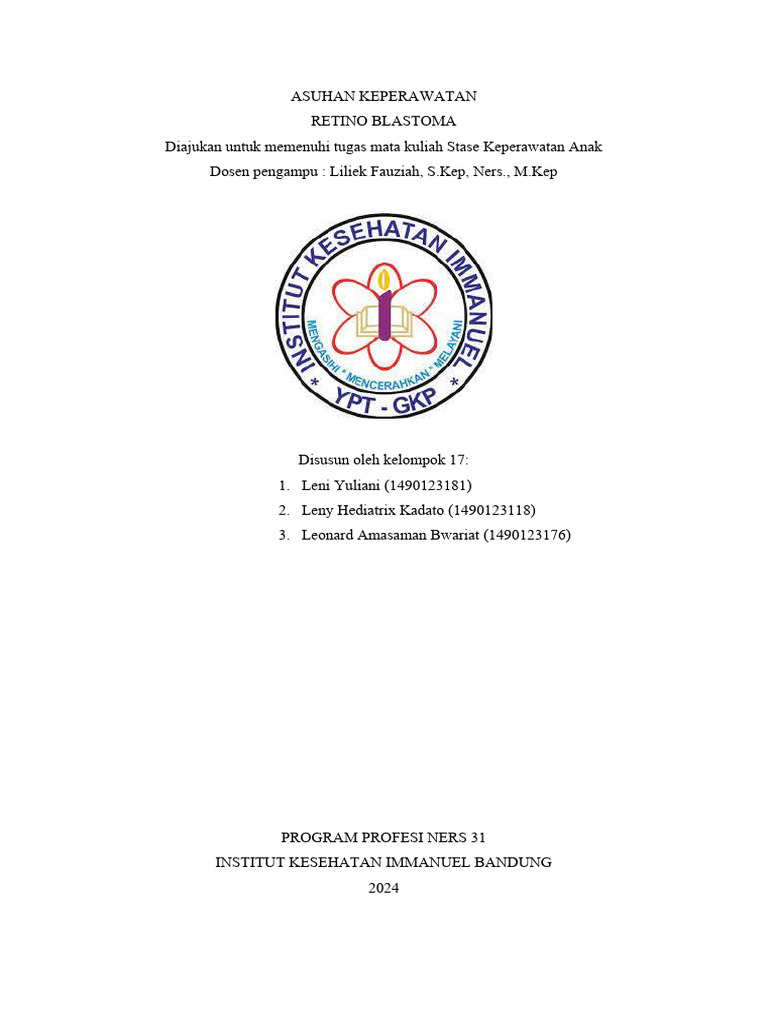 LK - Retinoblastoma Lengkap | PDF