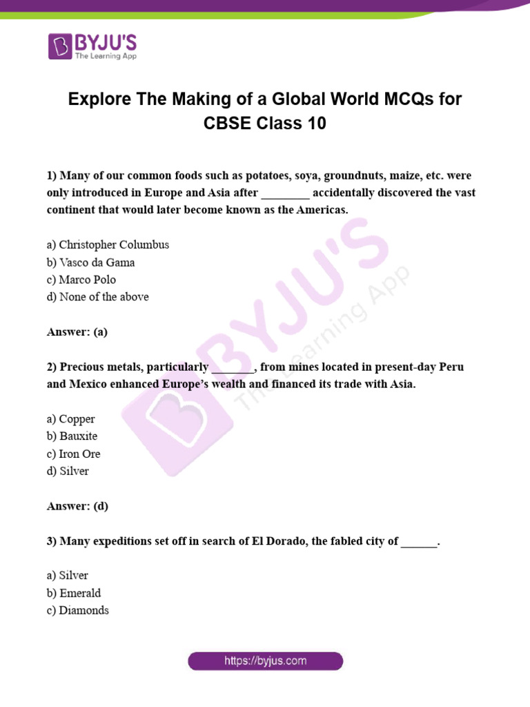 The Making of A Global World | PDF | Trade | Americas