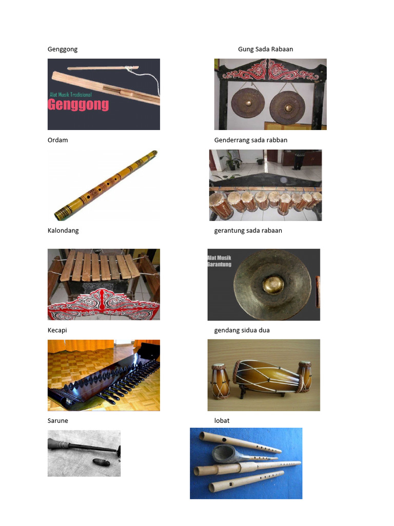 Alat Musik Pakpak | PDF