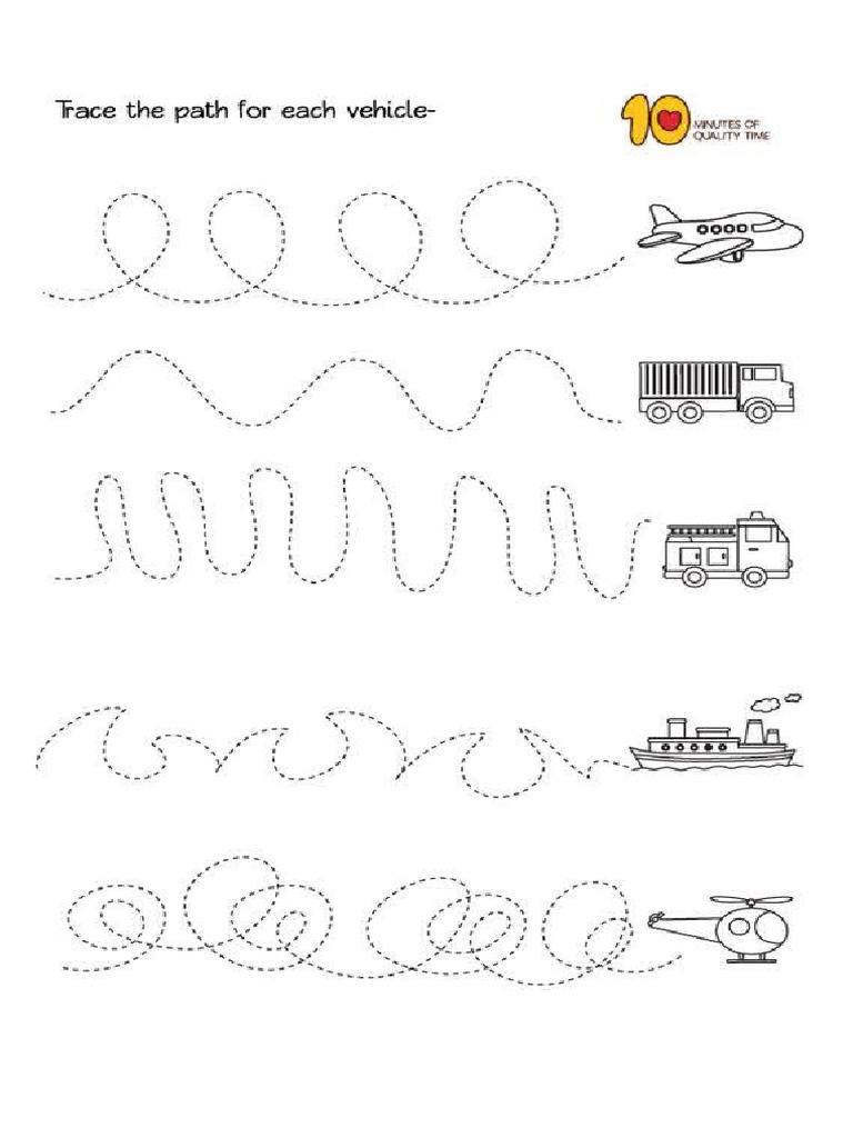 Cut and Paste Transportation Worksheet | PDF