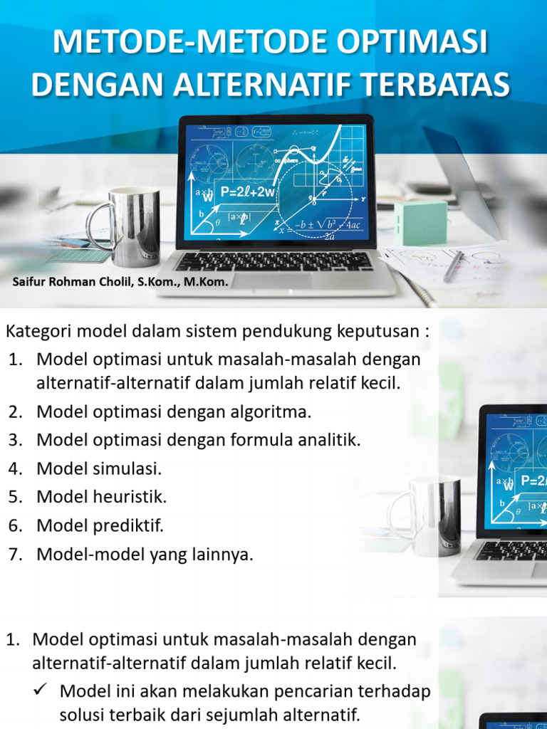 Metode Optimasi Dengan Alternatif Terbatas | PDF