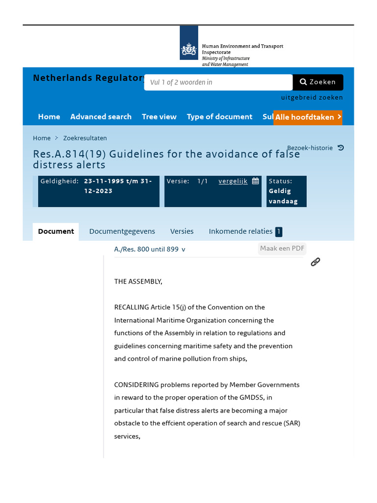 Guidelines to Prevent False Distress Alerts | PDF | Telecommunications ...