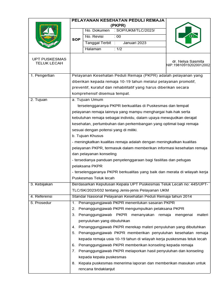 Sop PKPR | PDF | Sains & Matematika