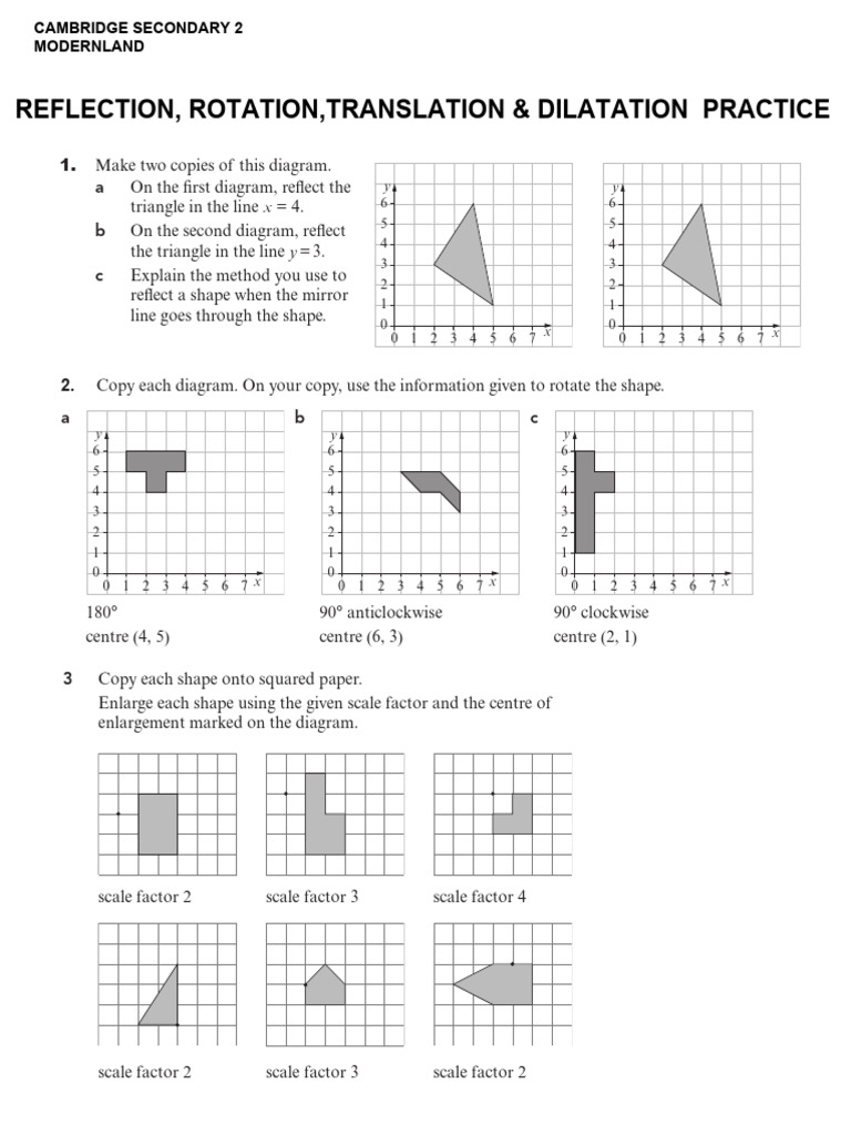 Geometry Transformation | PDF | Shape | Mathematical Concepts