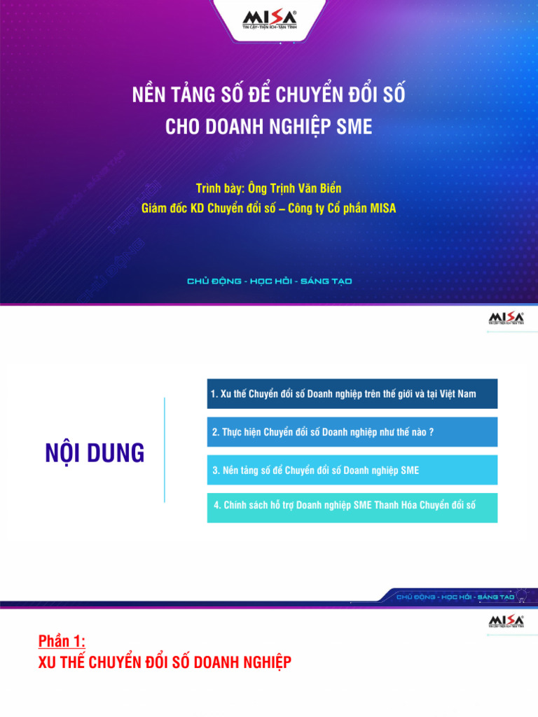 MISA Nen Tang So de CĐS SME v1 | PDF