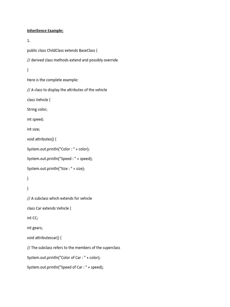 Inheritence Example Pdf Constructor Object Oriented Programming Programming