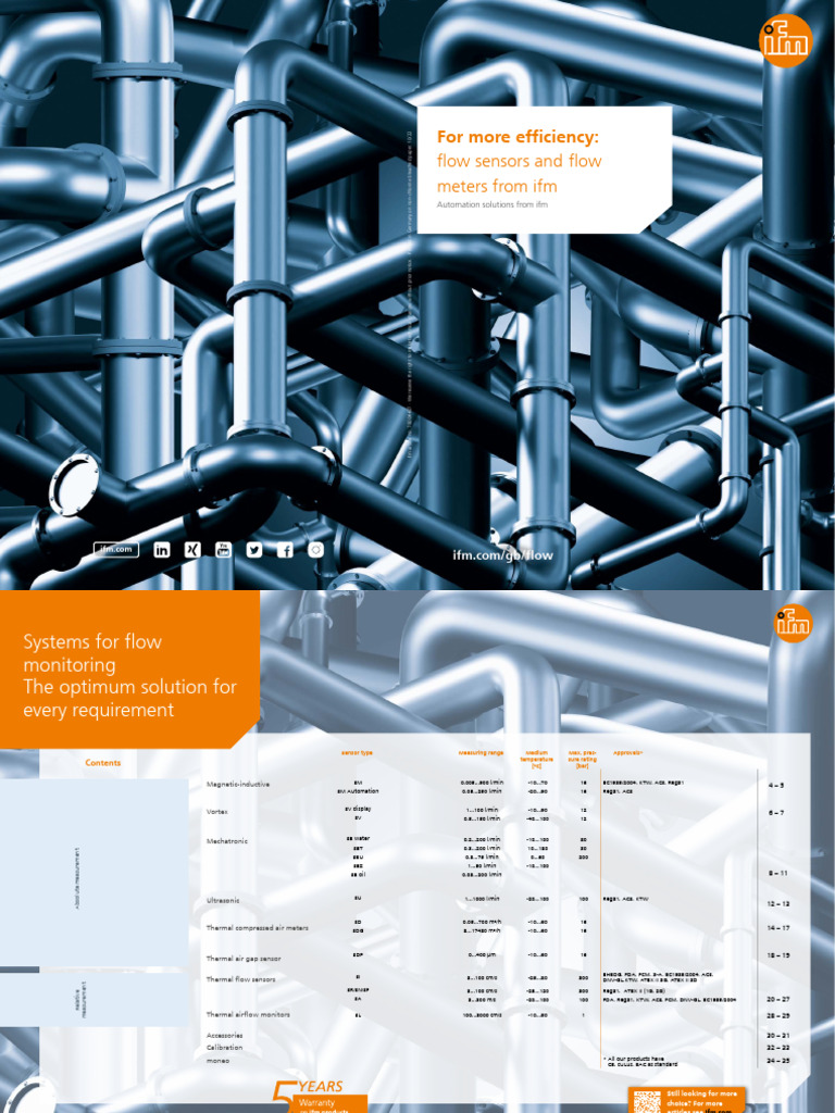 Brochure Flow-Sensors ENGB 112022 Low | PDF | Flow Measurement | Viscosity