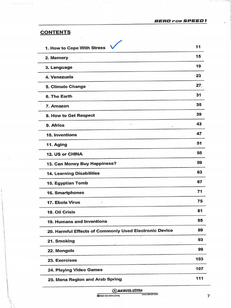 Akın Dil - Read For Speed | PDF