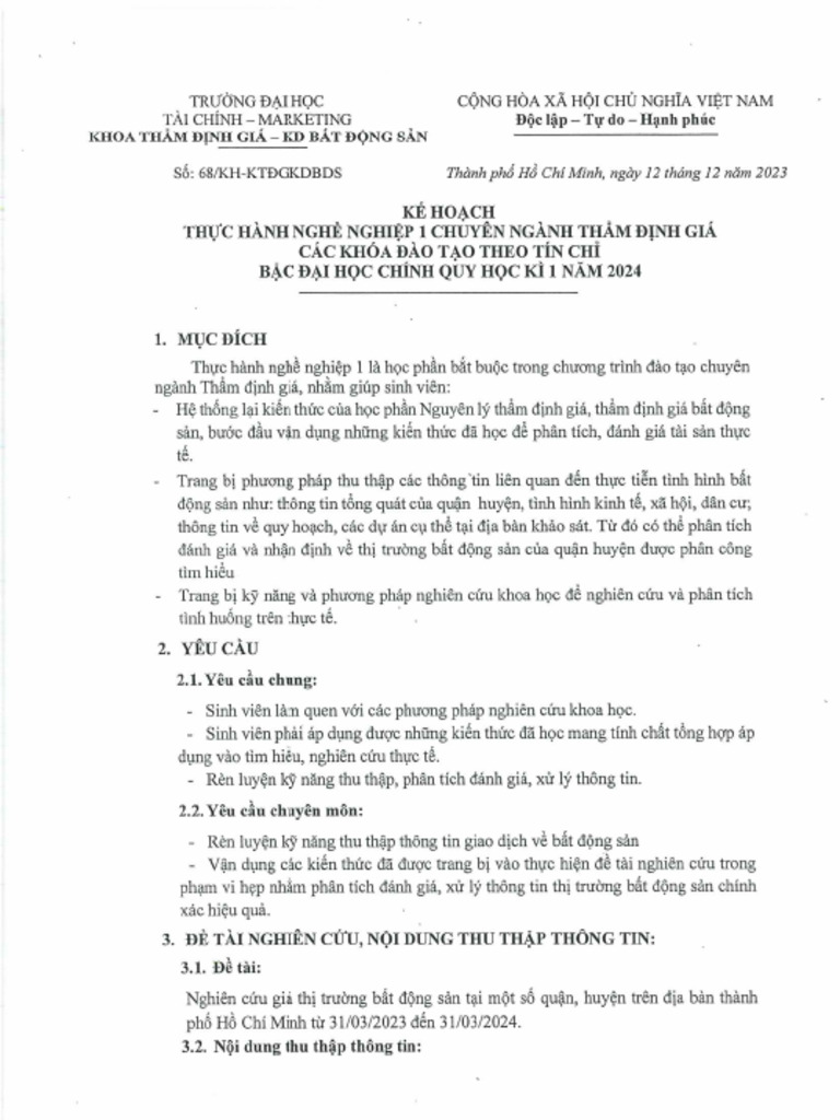 THNN 1 - TDG - HK1 - 2024 | PDF
