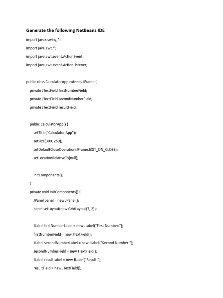 Net Beans | PDF | Software | Computer Science