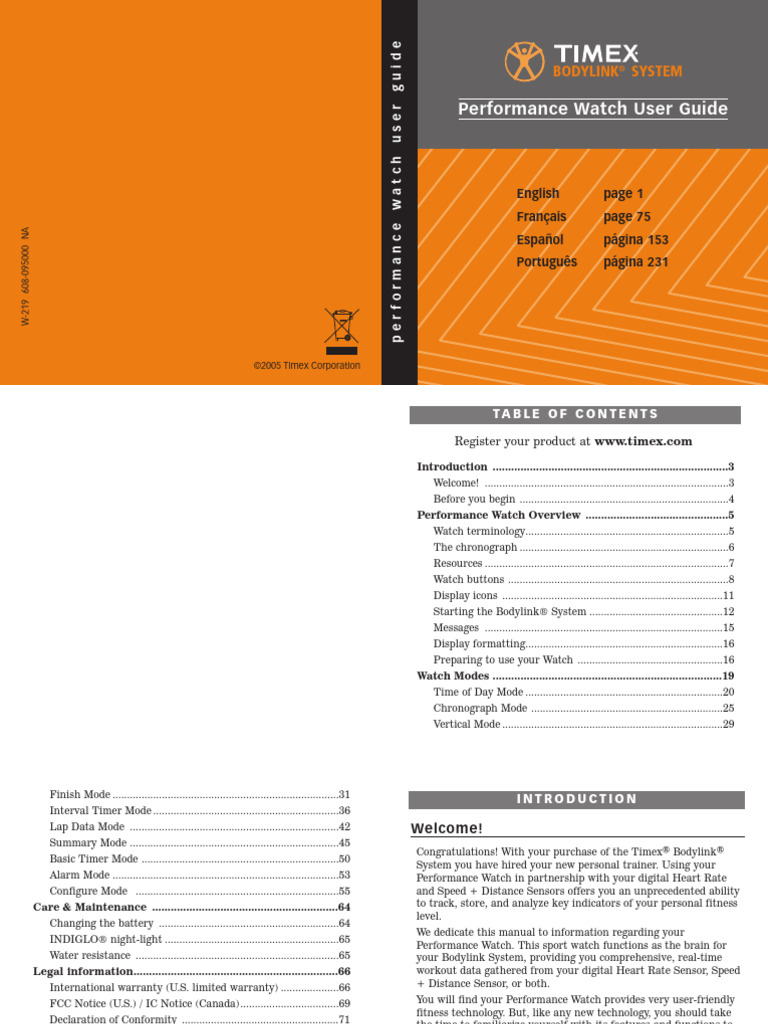 W-219 Timex | PDF | Watch | Global Positioning System