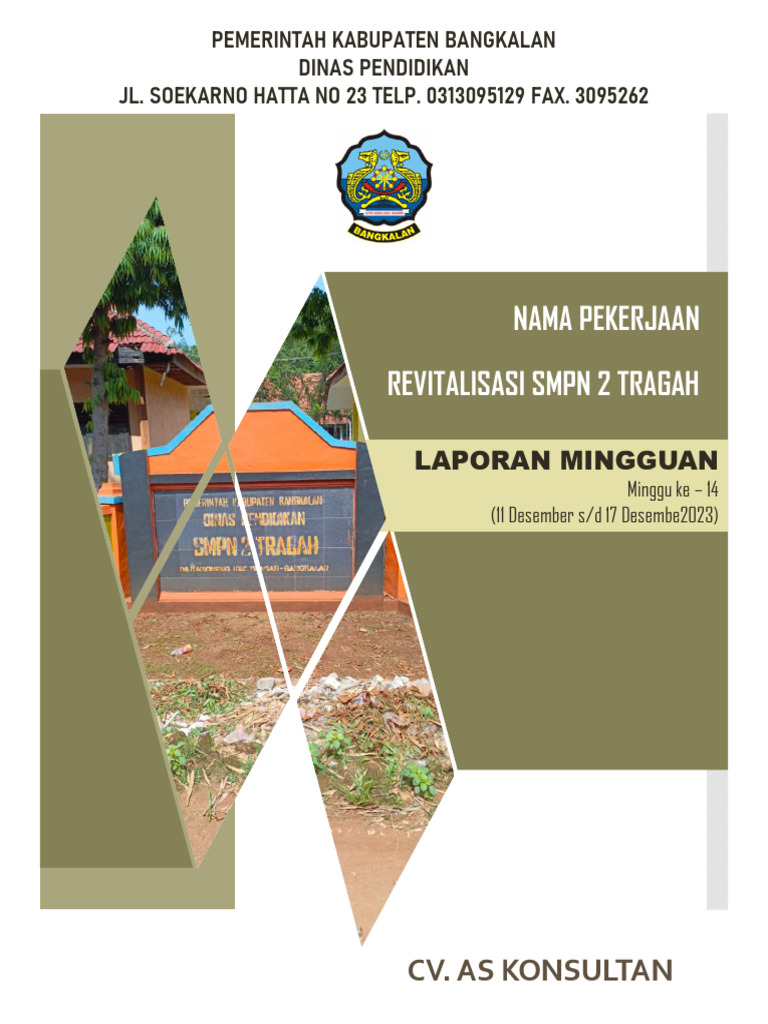 Progres Minggu 14 SMPN 2 Tragah | PDF