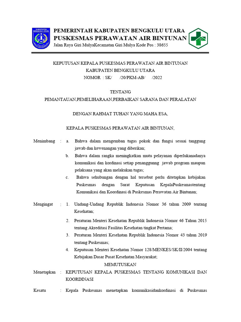 Blangko SK Baru | PDF