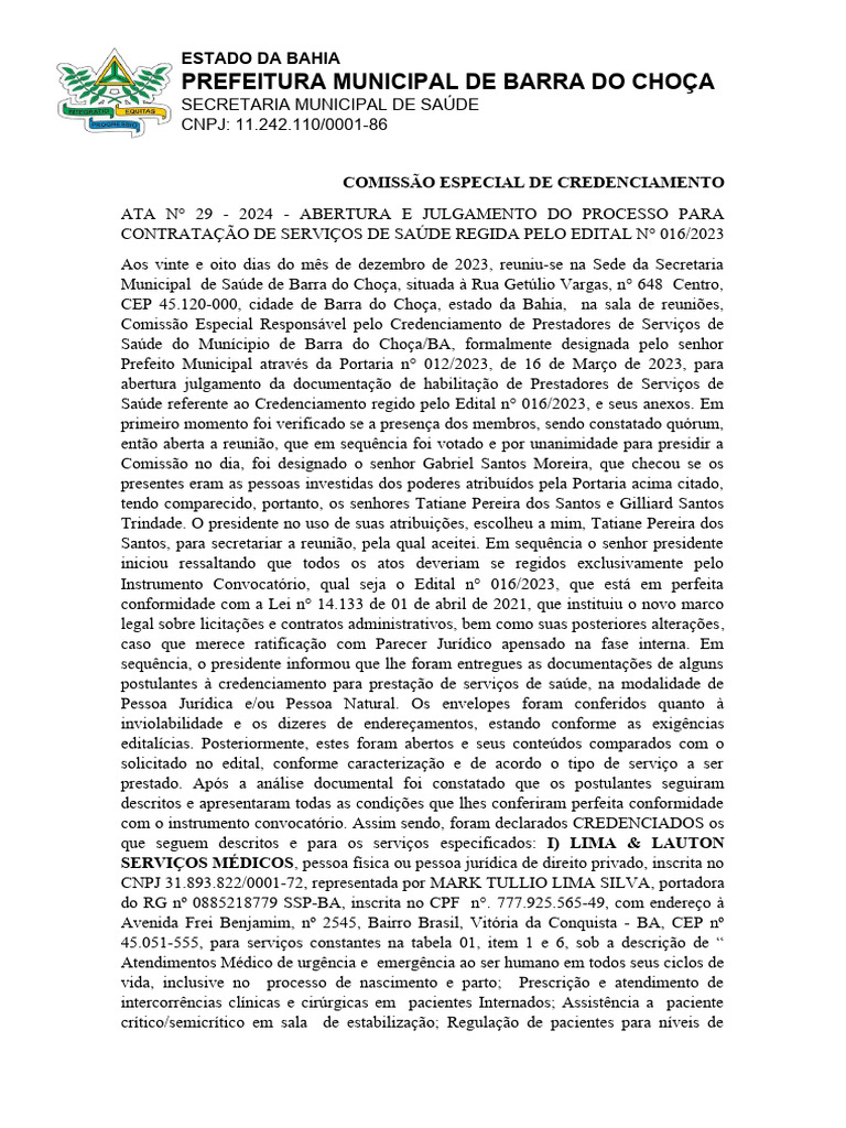 Modelo de Ata | PDF