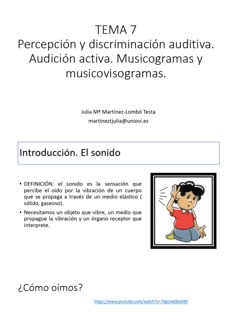 Percepción Auditiva y Musicogramas | PDF | Sonido | Escuchando