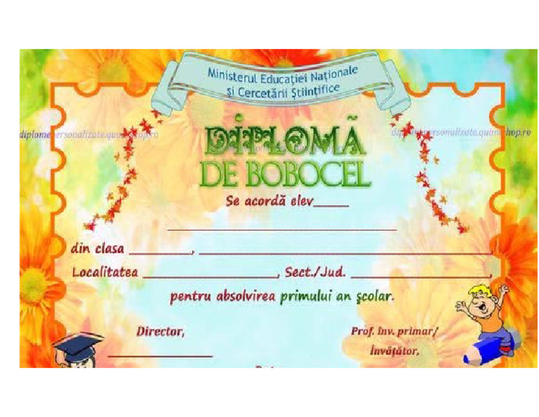 Diplomă de Bobocel | PDF