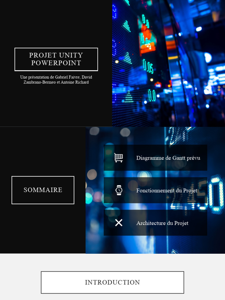 Projet Unity Powerpoint | PDF