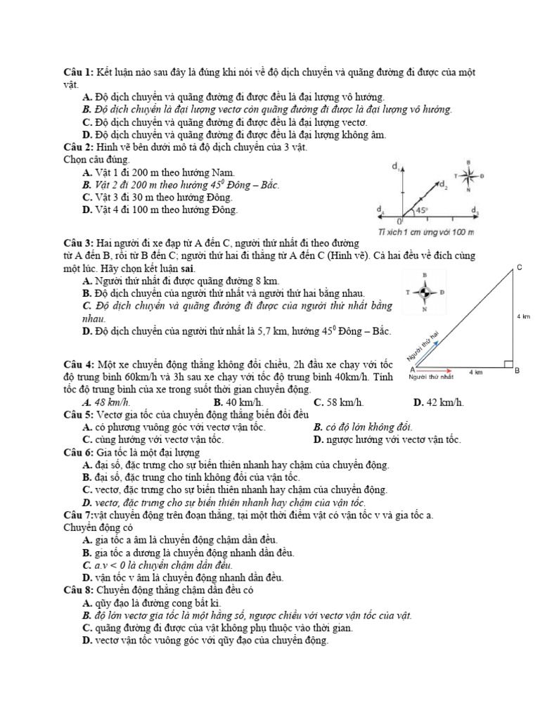 Ôn tập VL 10 | PDF