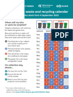 Bin Collections - 2024-2025 Year Calendar Planner | PDF | Waste ...