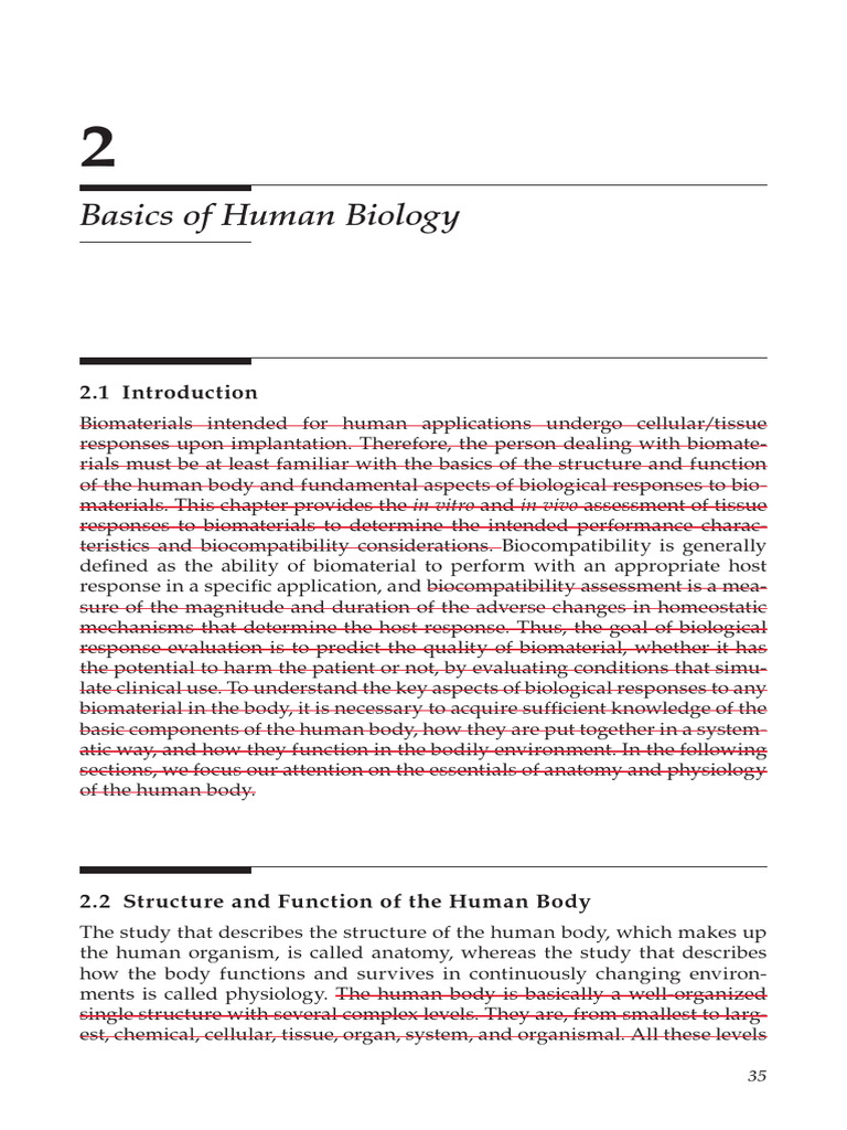 Basics of Human Biology | Download Free PDF | Connective Tissue ...