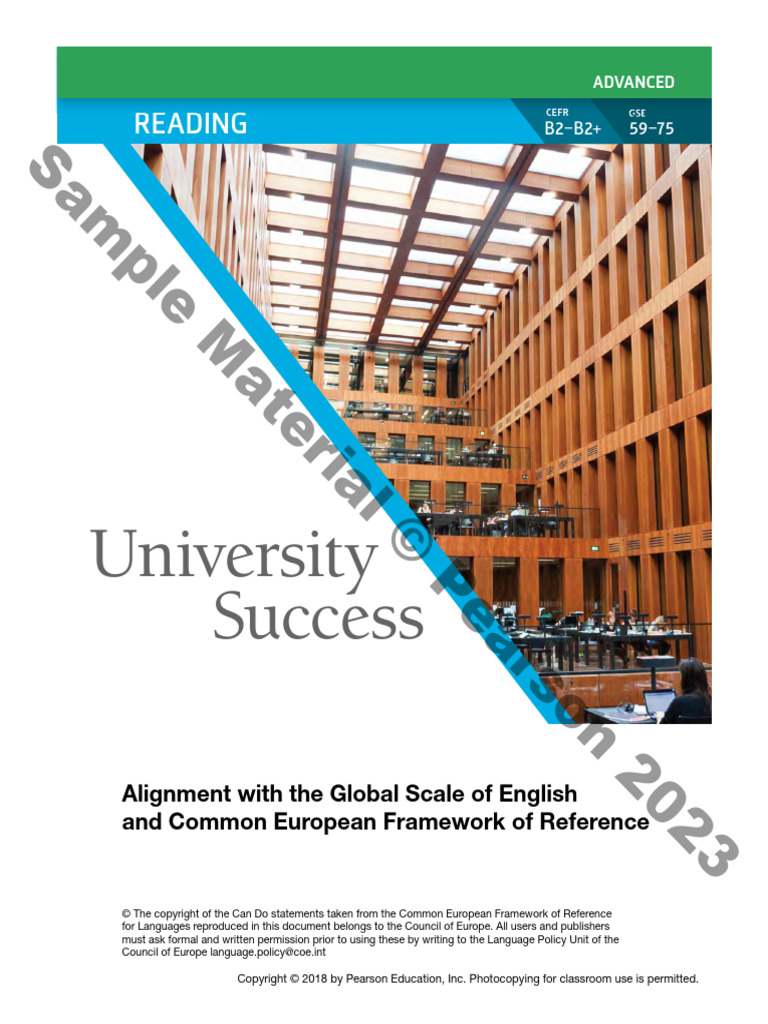 University Success ADV Reading - GSE Mapping Booklet | PDF | English As ...