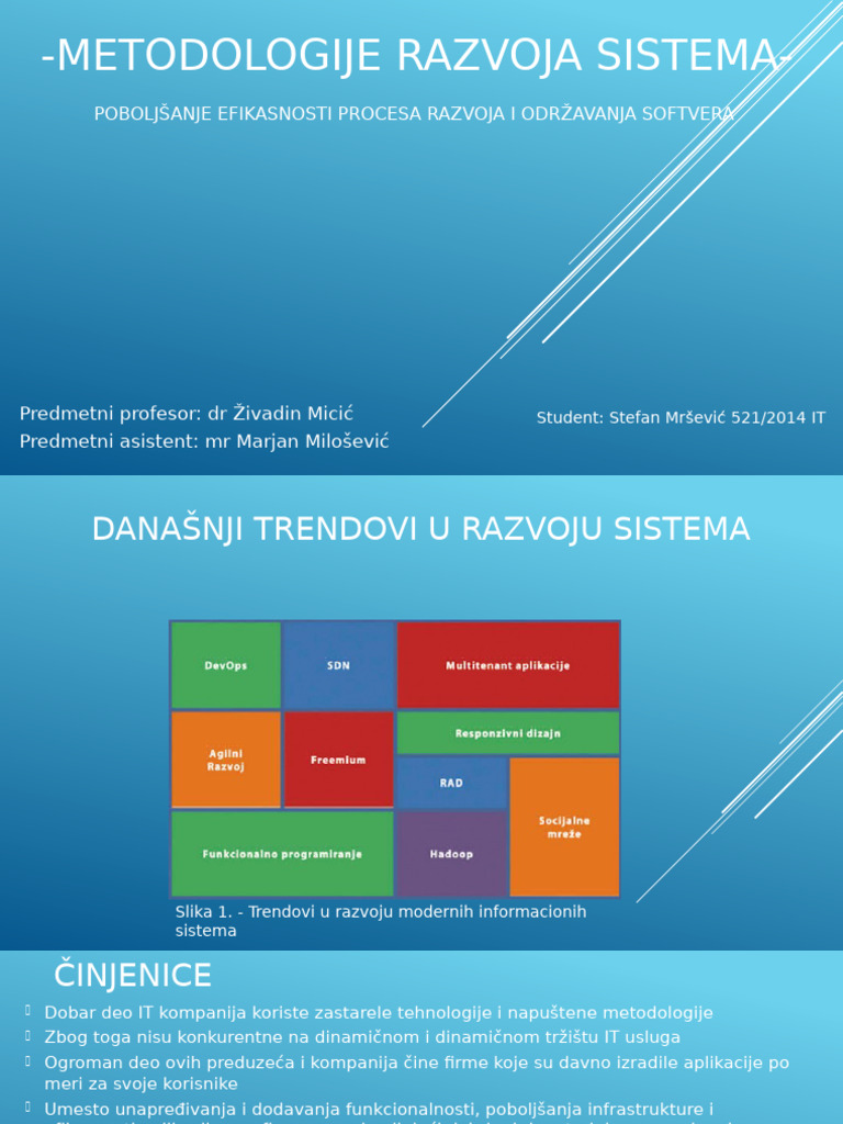 Metodologije Razvoja Softvera | PDF