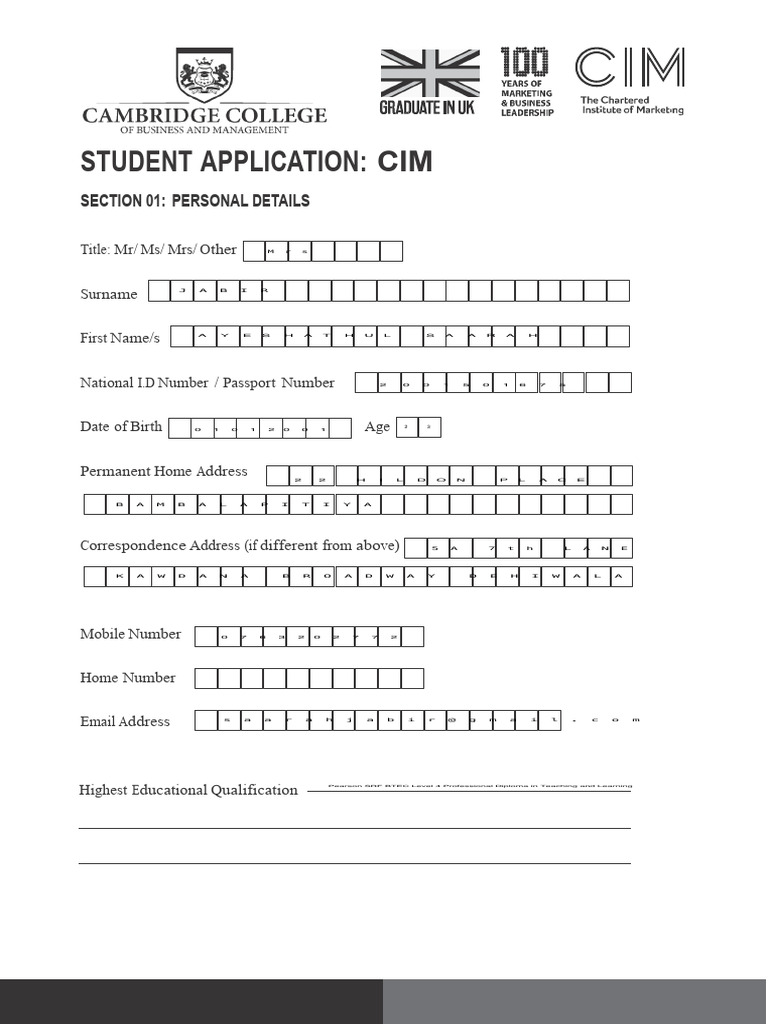 CIM Application | PDF | Debit Card | Banks