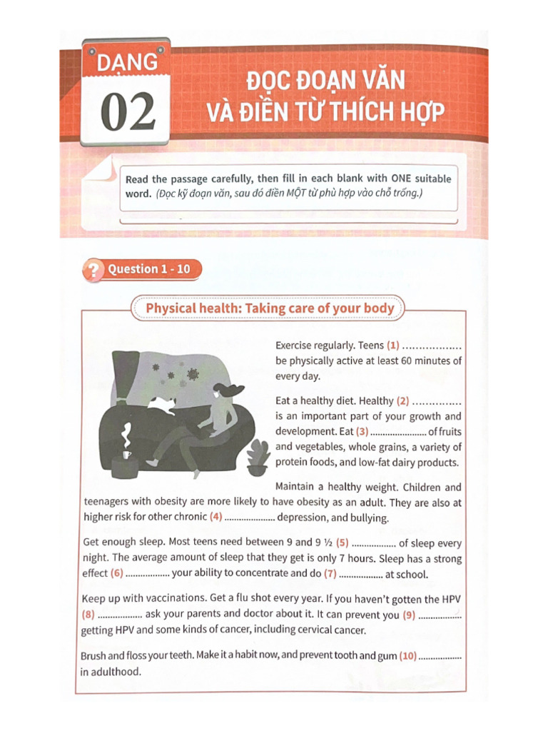 Open Cloze Test | PDF