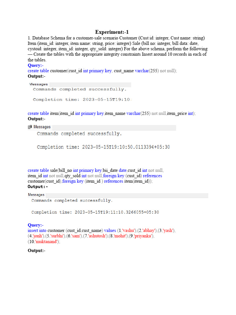 Lab Mannul | PDF | Information Science | Data Management Software