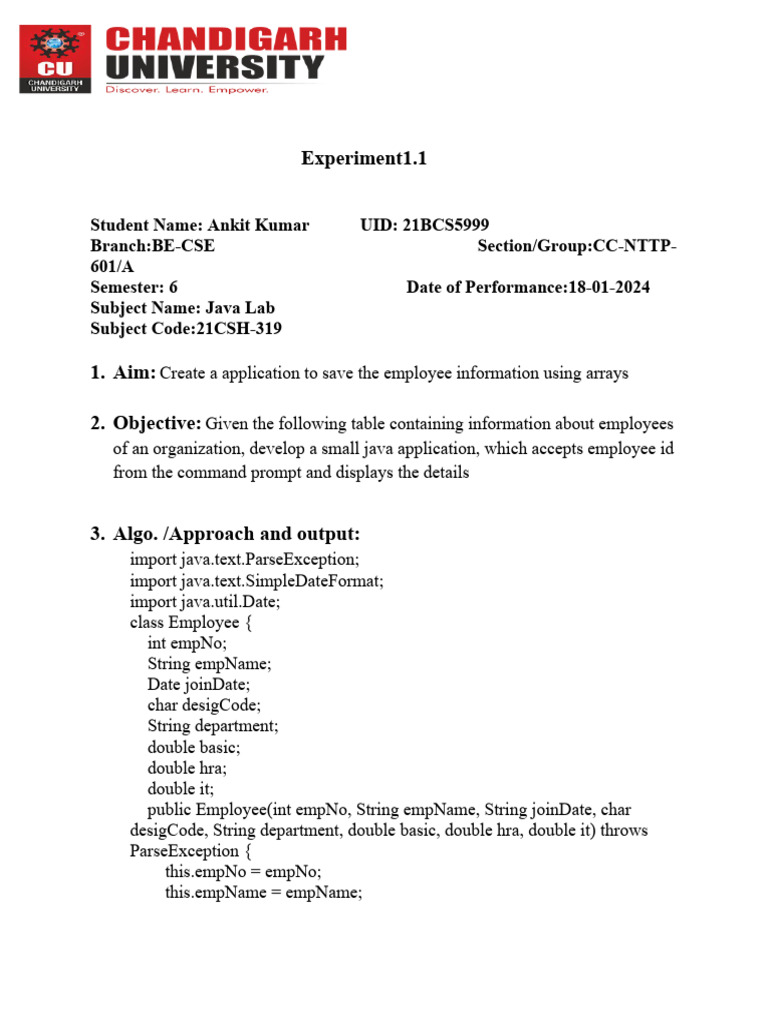 JAVA Worksheet 1 | Download Free PDF | Information Technology | Object ...