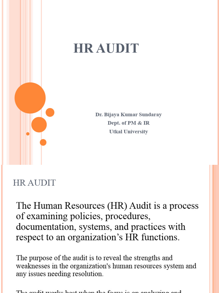 HR Audit: Enhancing Compliance & Efficiency | PDF | Audit | Human Resources