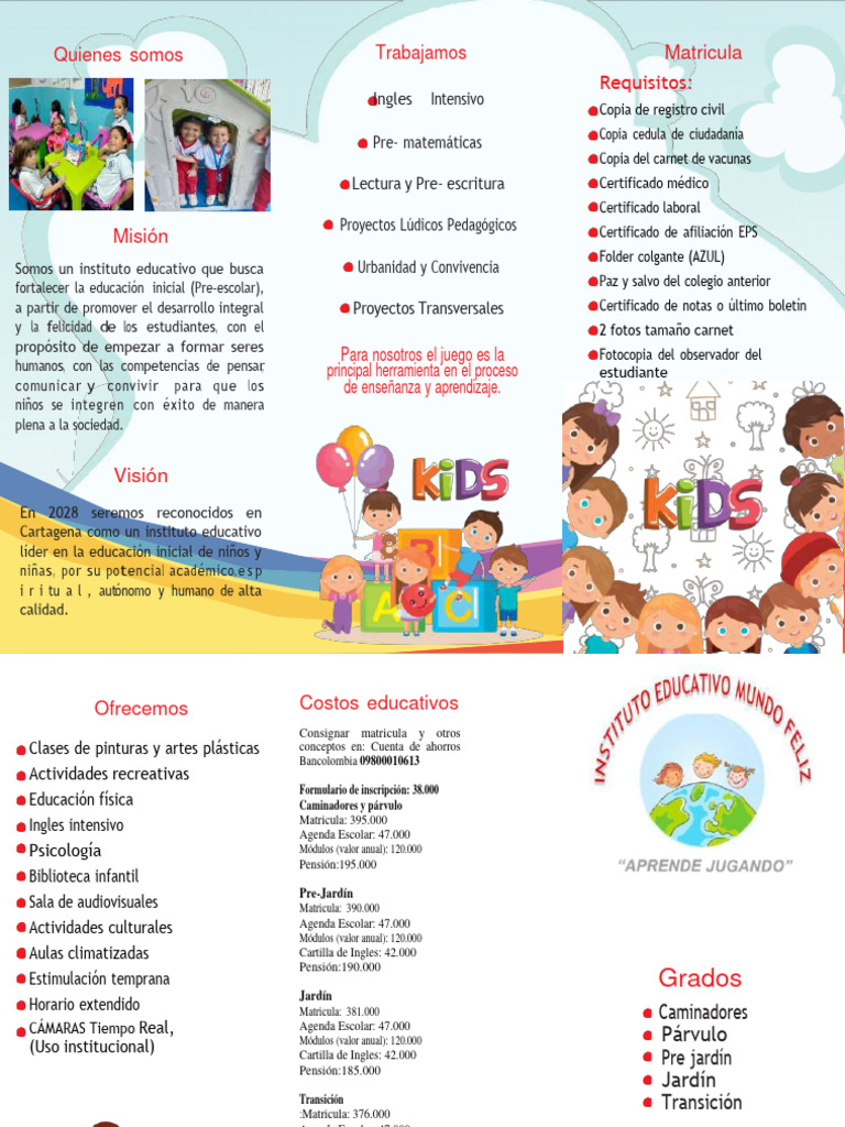 Folletos Mundo Feliz 2024 Preescolar | PDF | Educación de la primera ...
