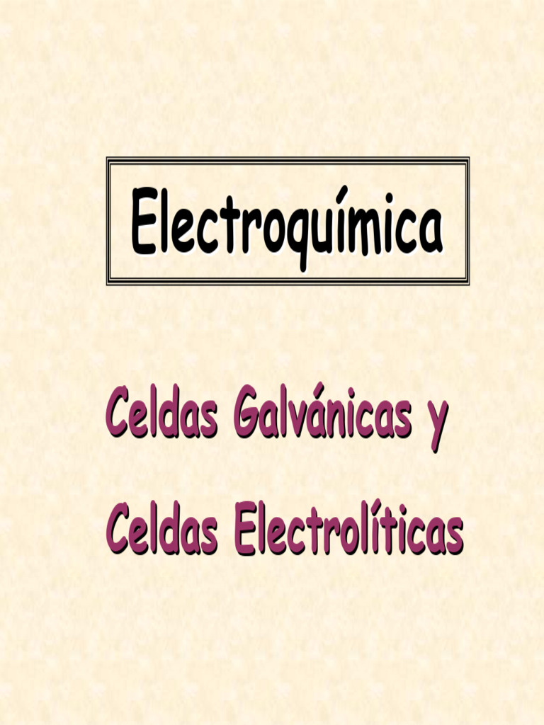 Electro Qu Í Mica | PDF | Redox | Ánodo