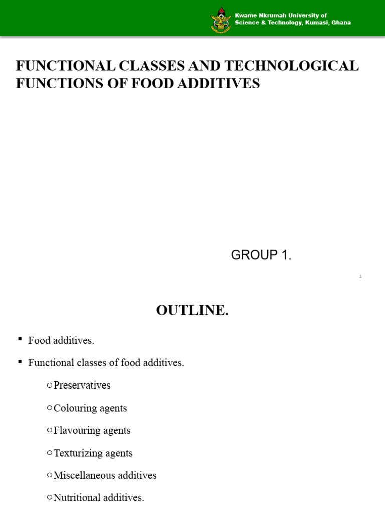 Group 1. Food Additives. | PDF | Sugar Substitute | Taste