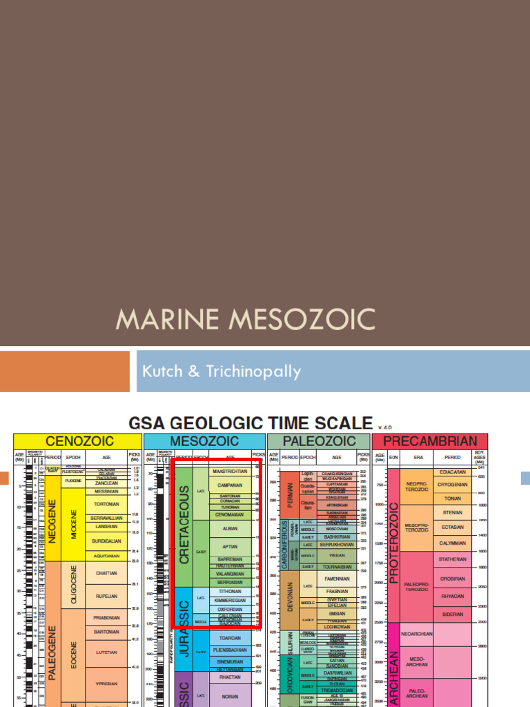 Marine Mesozoic | PDF