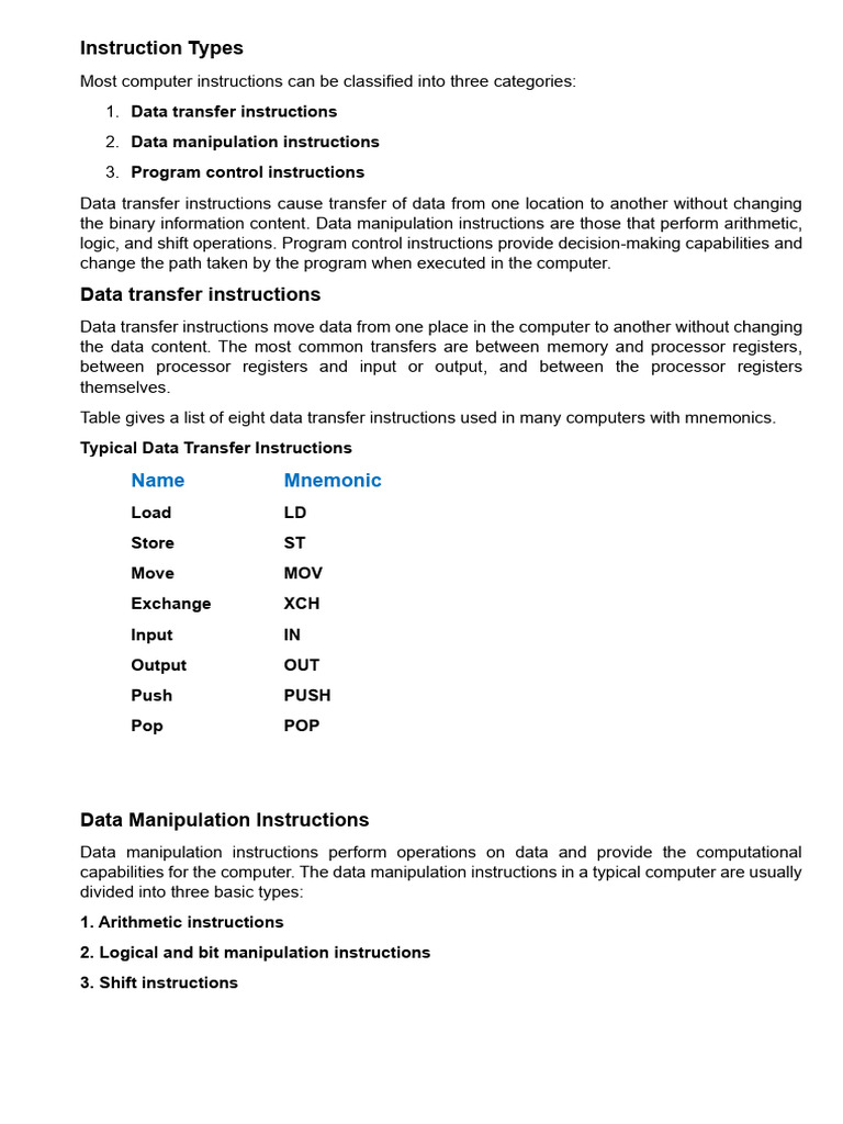 Notes COA Unit III (Complete) | PDF | Central Processing Unit ...