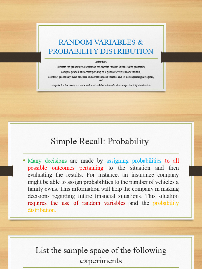 C Random Variables Probability Distribution | PDF | Variance | Standard Deviation