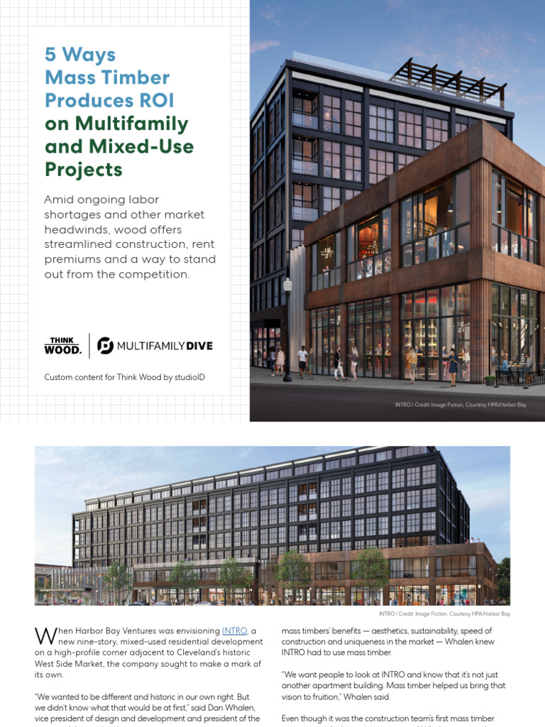 5 Ways Mass Timber Produces Roi Pdf Lumber