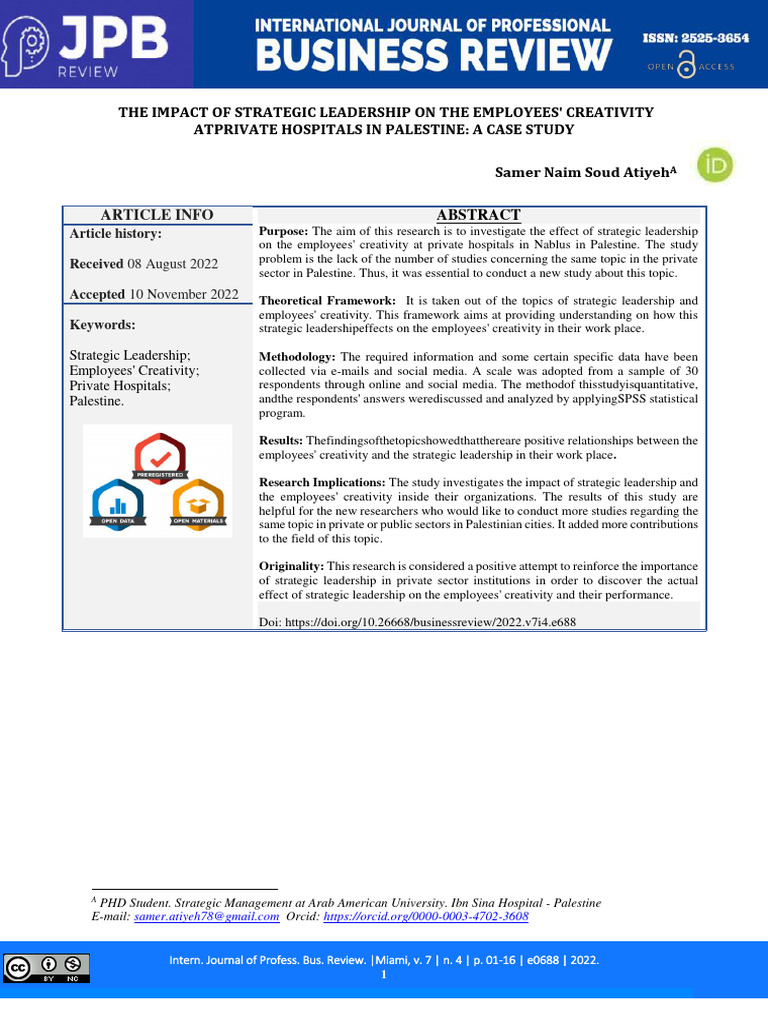 Atiyeh - 2022 - O Impacto Da Lideranca Estrate - 68882 | PDF ...
