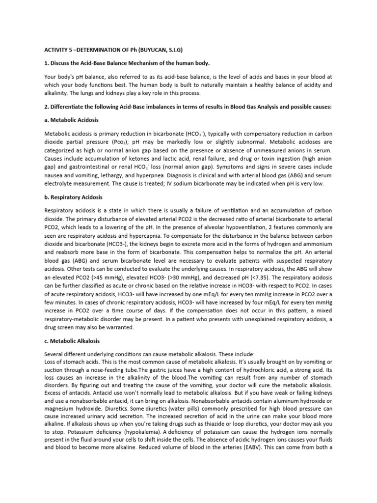 Determination of PH QFR | PDF | Medical Specialties | Clinical Medicine